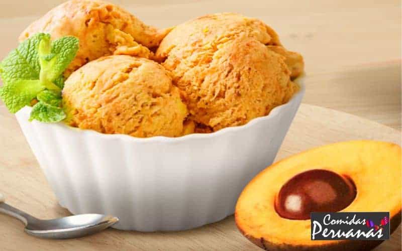 Helado de Lucuma Recéta Peruana - Comidasperuanas.com.pe