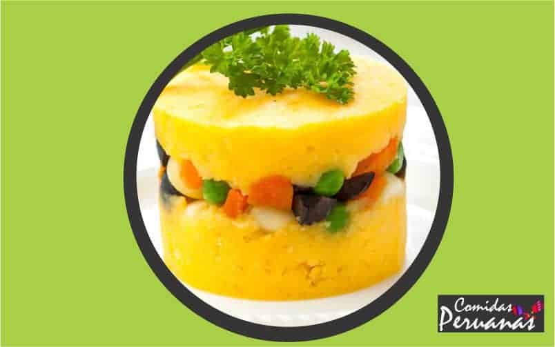 Causa Rellena de Verduras - Vegetariana - Comidas Peruanas