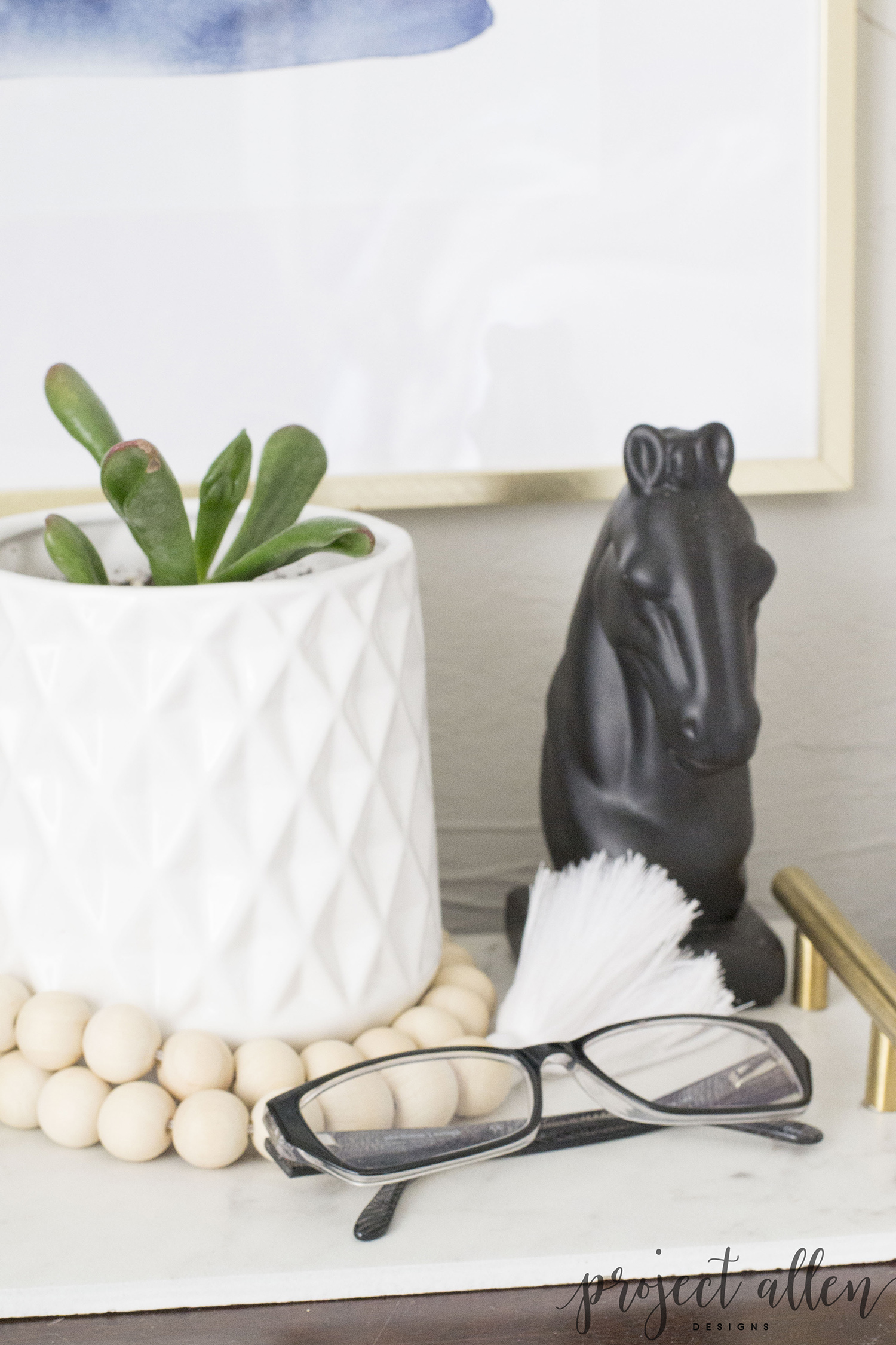 How To Make A DIY Marble Tray On The Cheap • Project Allen Designs