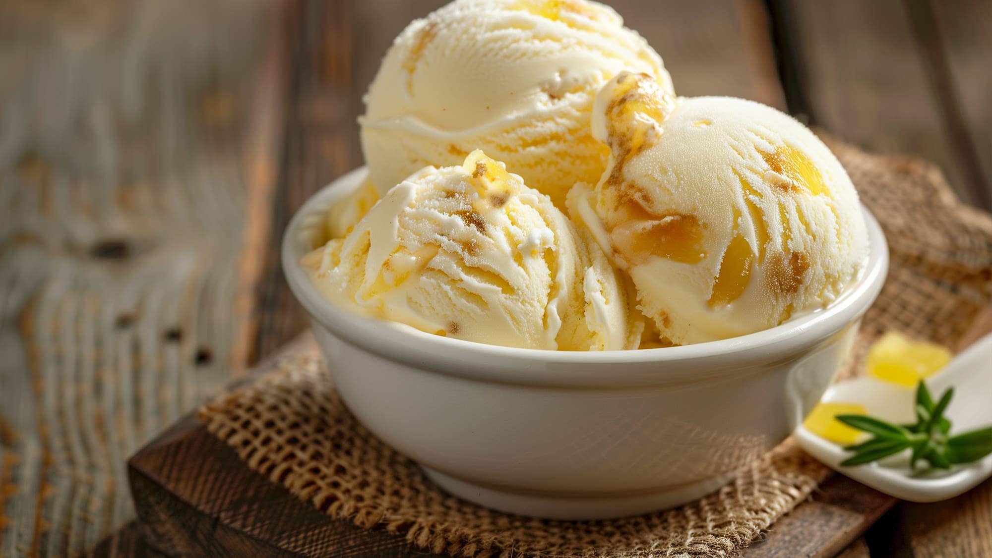 Vanillekipferl Eis Rezept - Eis selber machen