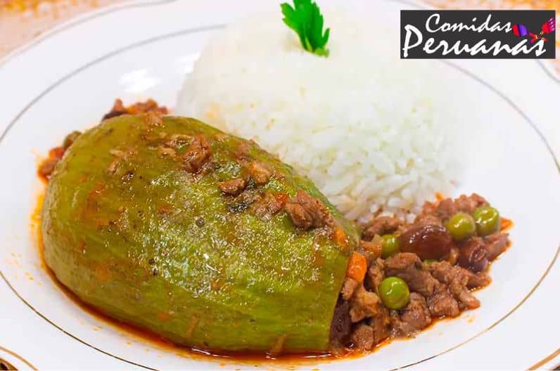 Caigua Rellena Receta - Plato Tipico de la Costa - Comidas Peruanas