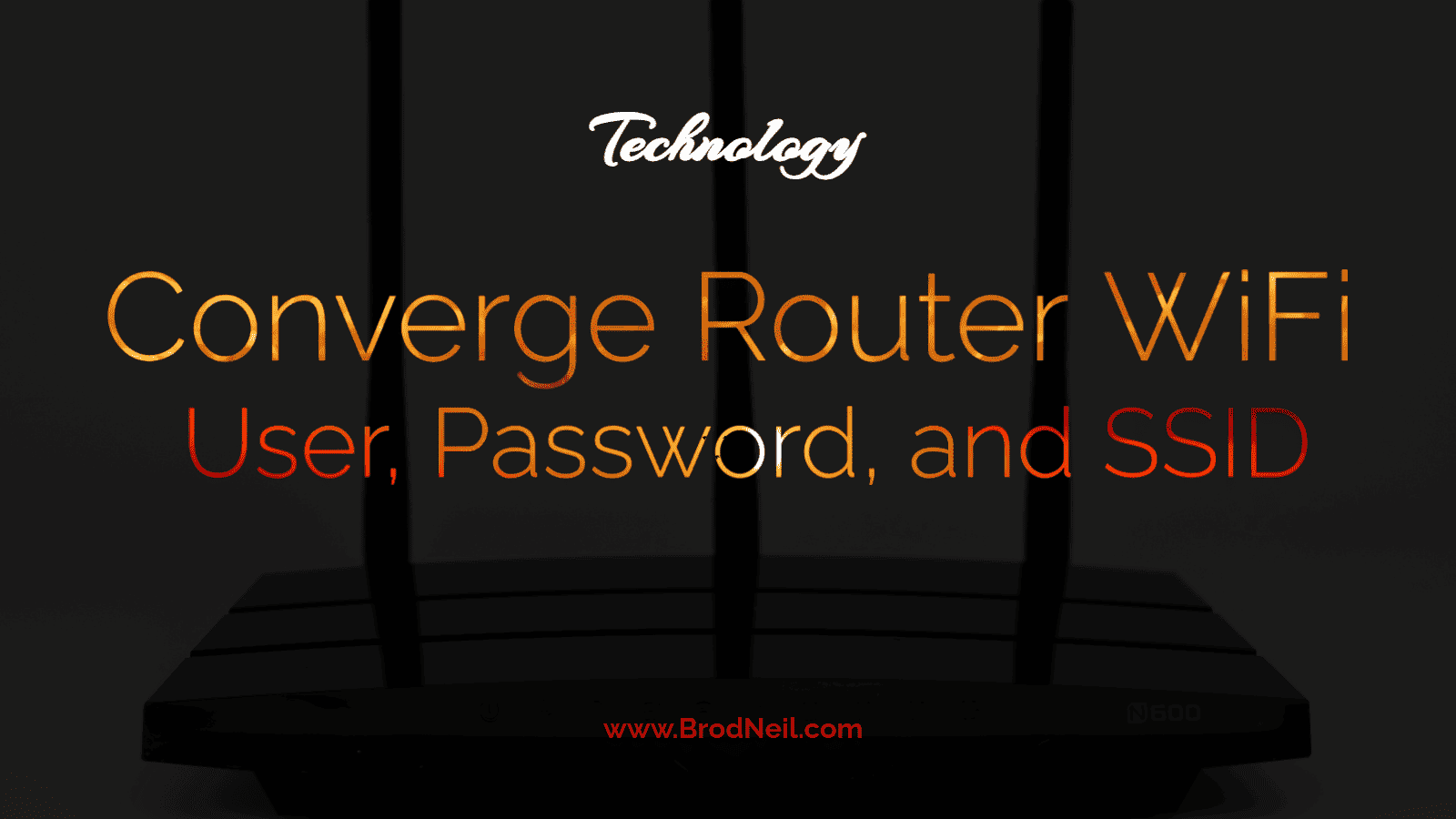 Changing Converge WiFi Router User, Password, and SSID