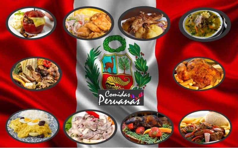 Platos tipicos del Peru - Ceviche - Lomo Saltado - Ají de Gallina