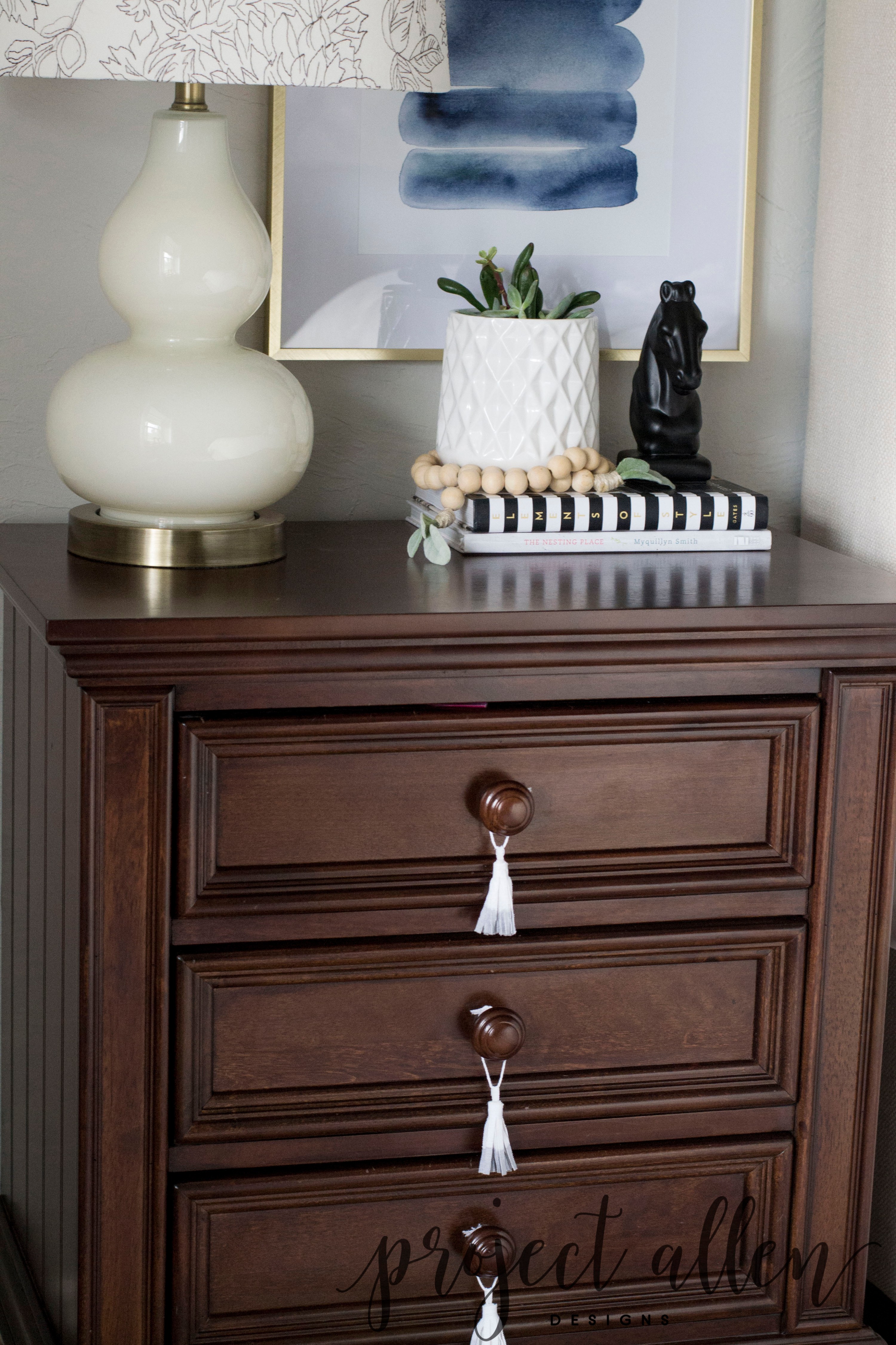 How To Style a Nightstand! • Project Allen Designs How To Style a Nightstand! • Project Allen Designs