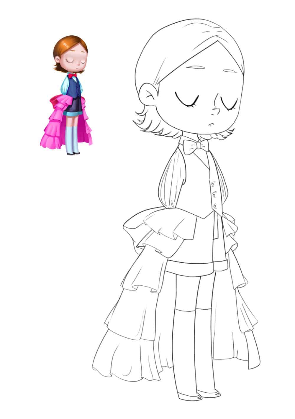 18 Planşe de Colorat Prințese cu Model. Desene de Colorat pentru Copii ...