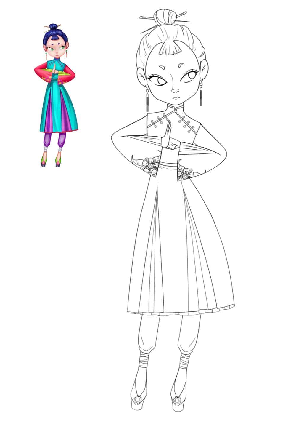 18 Planşe de Colorat Prințese cu Model. Desene de Colorat pentru Copii ...