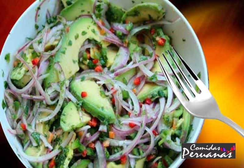 Ensalada de Palta Receta Peruana - Entradas Peruanas