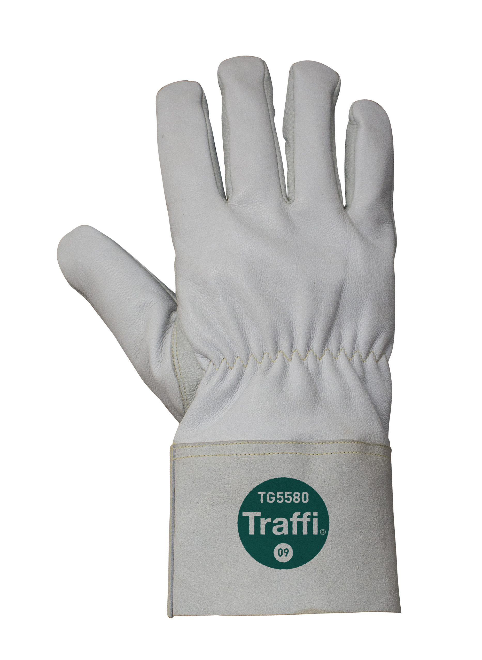 Traffi TG5580 LEATHER Cut Level D Safety Glove - Pack of 10 | OAKEYS ...