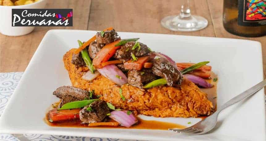 Receta Lomo Saltado con Tacu Tacu - Comidasperuanas.com.pe